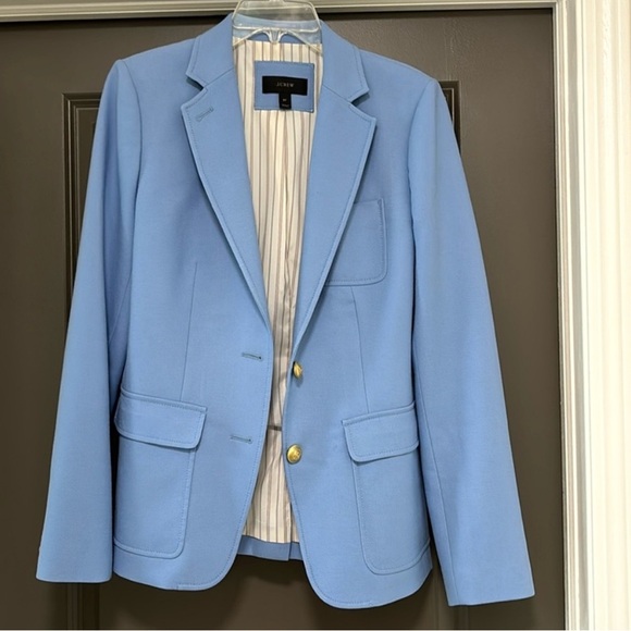 J. Crew | Jackets & Coats | J Crew Schoolboy Jacket Spring Cornflower ...
